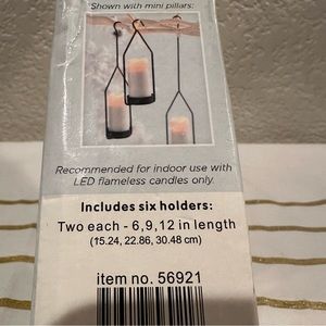 Accents | Black Iron Tea Light Hanger Set | Poshmark